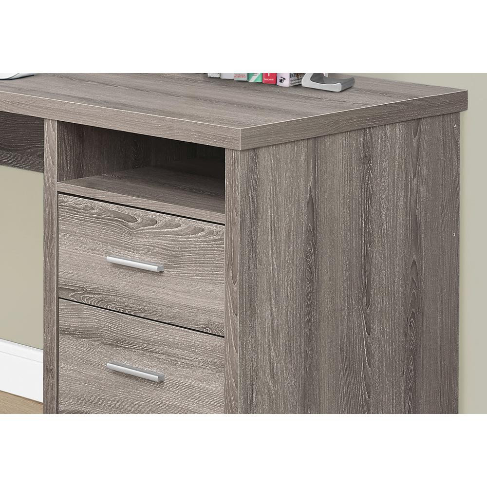 Computer Desk - 80"L / Dark Taupe Left Or Right Facing - Desks And ...