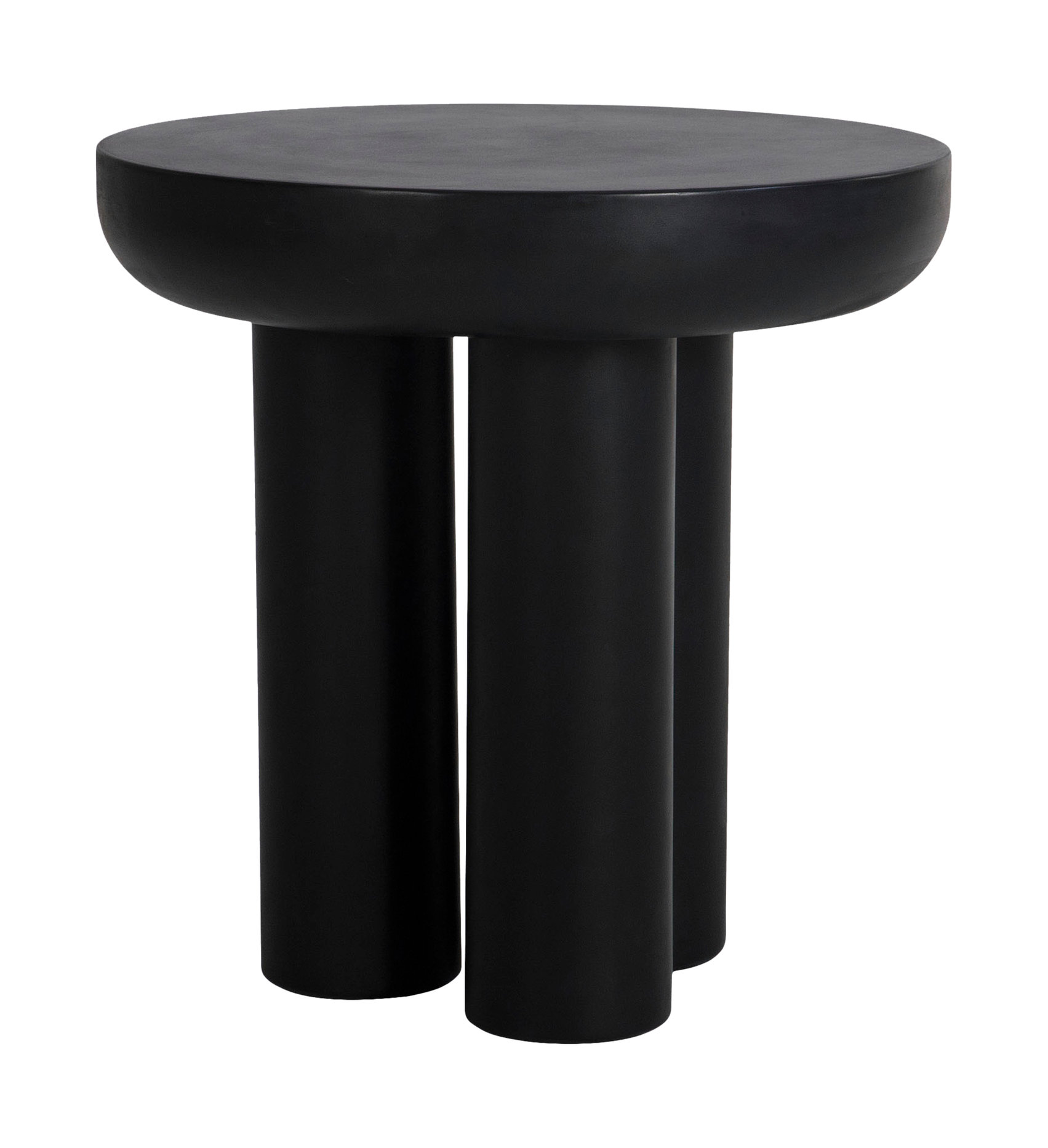Rocca Black Concrete Top Side Table, 19.75W x 19.75D x 19.75H ...