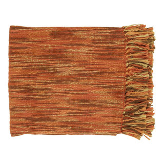 Teegan by Surya Throw Blanket, Rose - Contemporary - Throws - by Biz ...