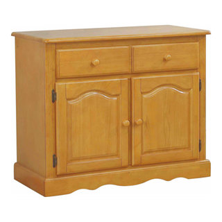 Sunset Trading Oak Selections Keepsake Buffet, Light Oak - Traditional ...