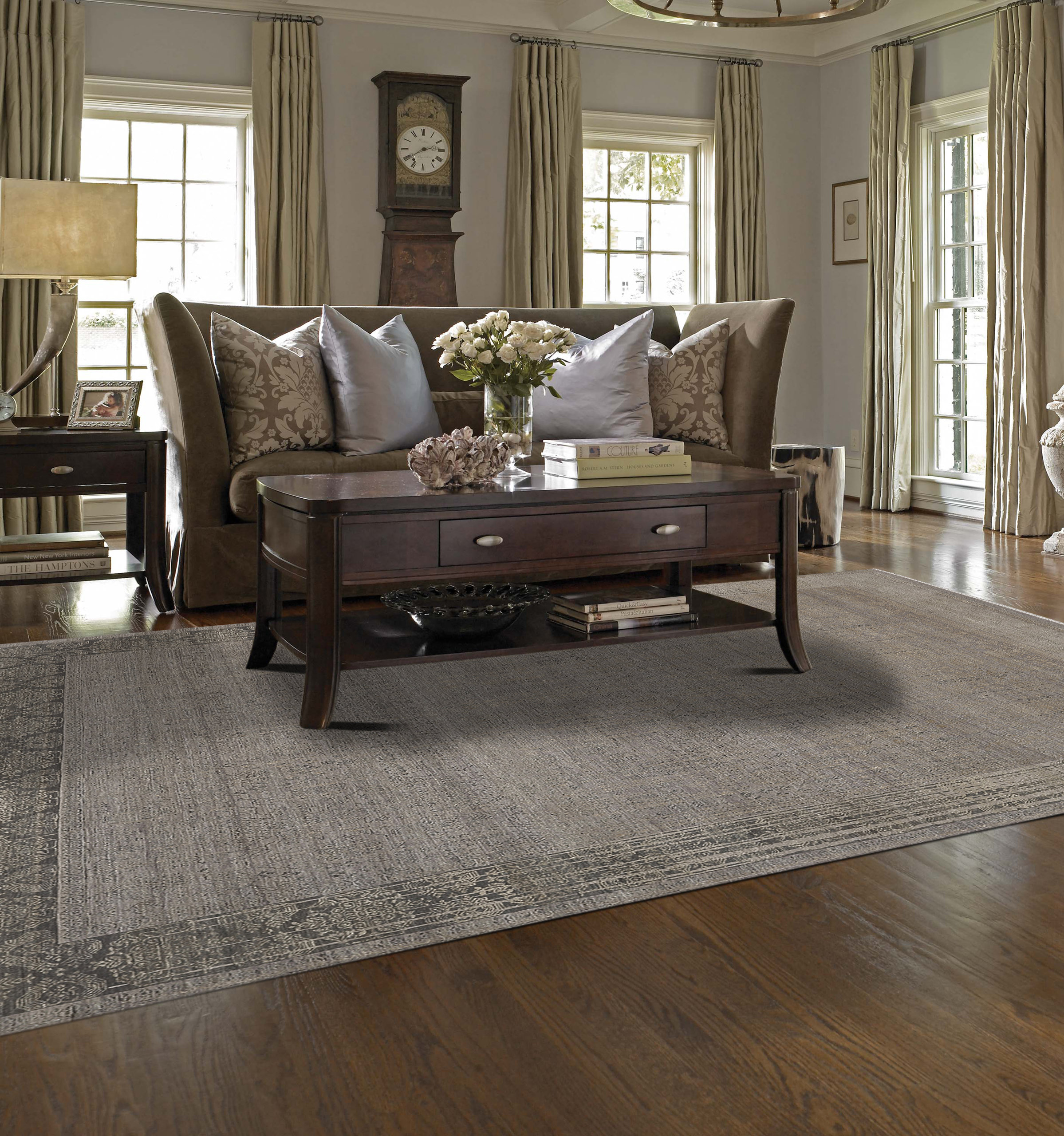 Amer Rugs Pearl PEA-4 Light Gray Gray Hand-knotted Area Rugs, 8'x10 ...