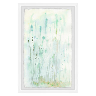 "Dans La Brume" Framed Painting Print, 12"x18" - Contemporary - Prints ...