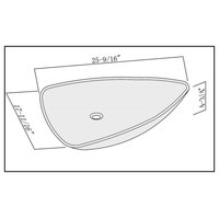 Fine Fixtures White Vitreous China Triangular Vessel Sink ...