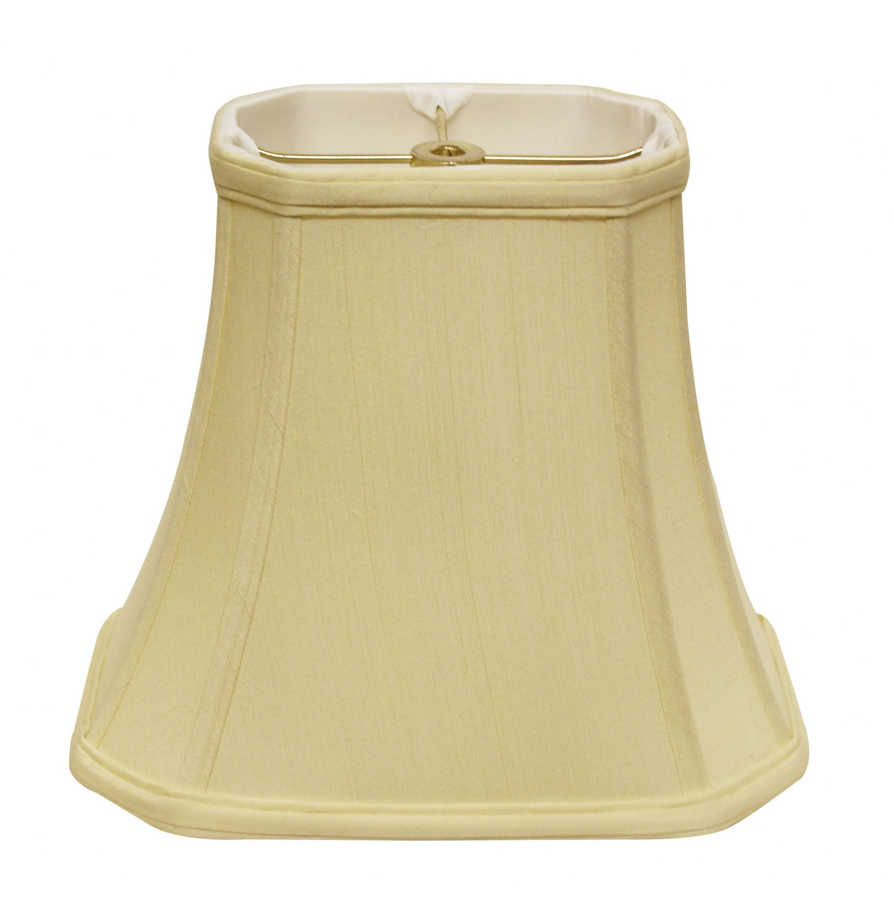 10" Antique White Slanted Rectangle Bell Monay Shantung Lampshade ...