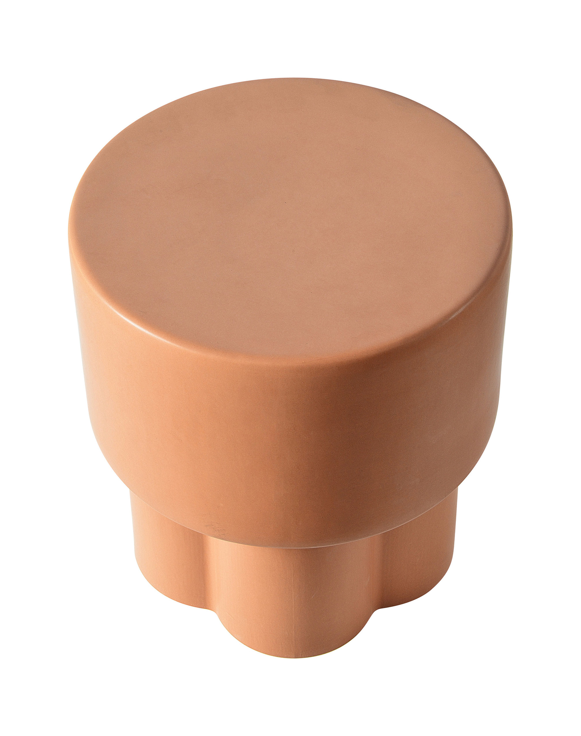 Mayflower Matte Nougat Ceramic Outdoor Table - Contemporary - Outdoor ...