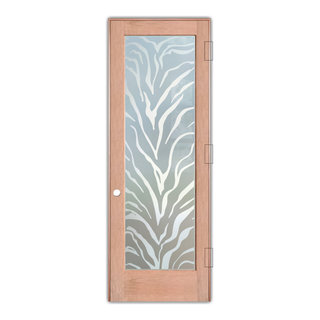 Interior Doors - Tiger Stripes Frosted Glass Design - 28" x 80 ...