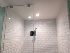 Shower tile height