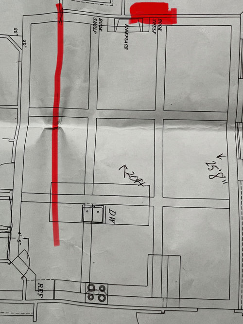 Misaligned Fireplace and Coffered Ceiling