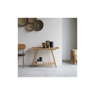 Tall Solid Teak Console Table | Tikamoon Pampa - Transitional - Console ...