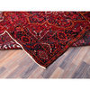 Dutch Tulip Red Semi Antique Hand Knotted Shiny Wool Oriental Rug 9'7 ...