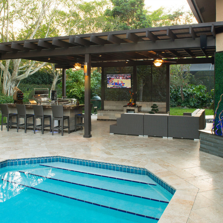 75 Beautiful Stone Patio Pictures & Ideas | Houzz