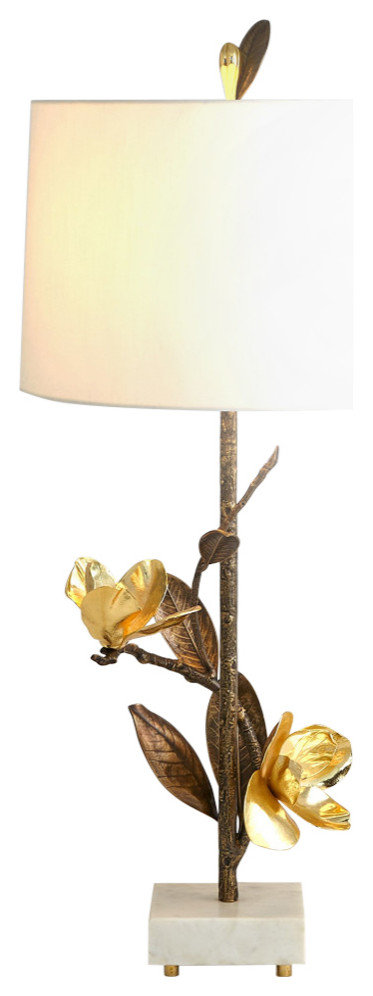 Magnolia Flower Table Lamp, 36"H x 16"Dia. - Transitional - Table Lamps ...