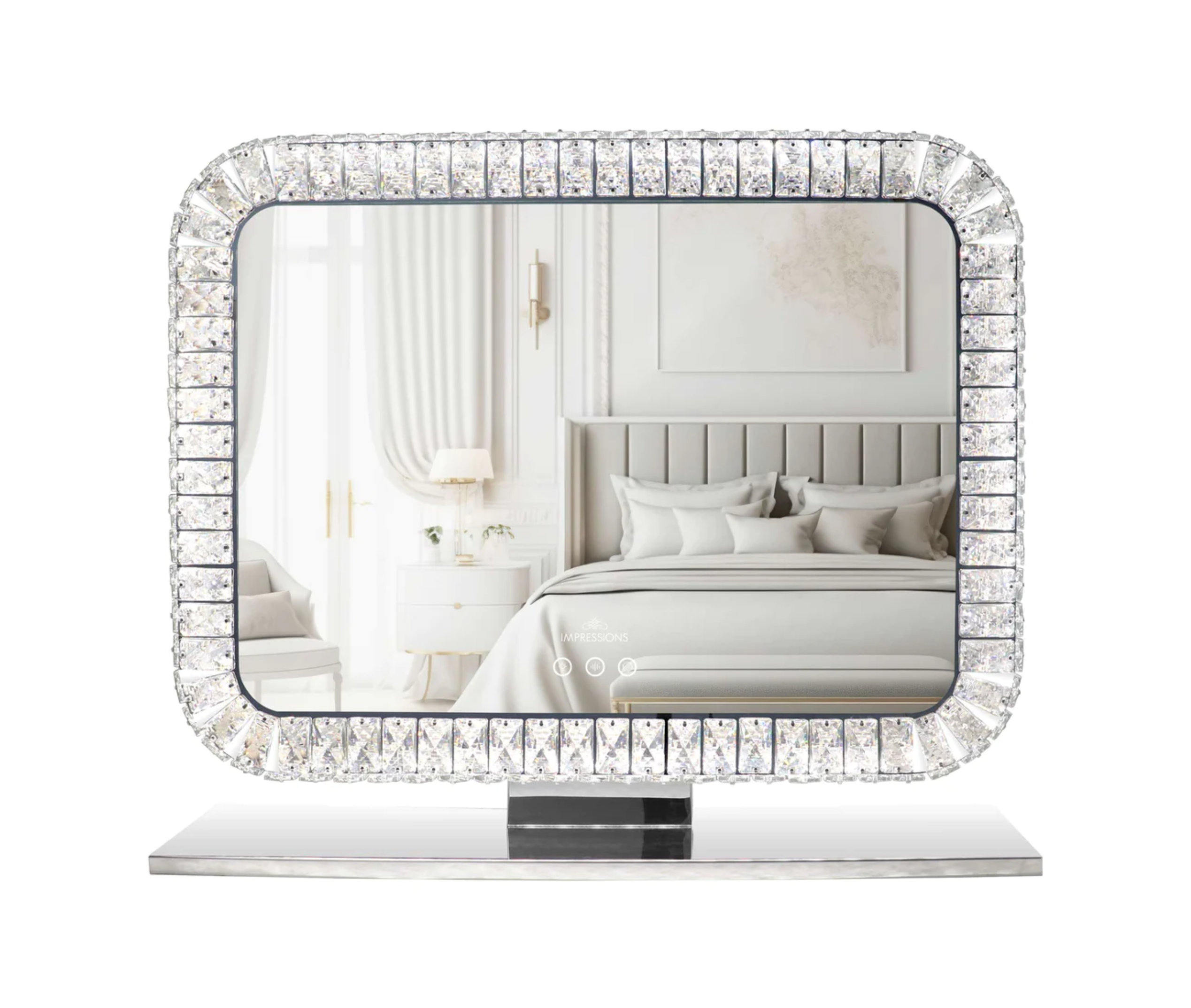 Bling Collection Landscape RGB Vanity Mirror - Contemporary - Makeup ...
