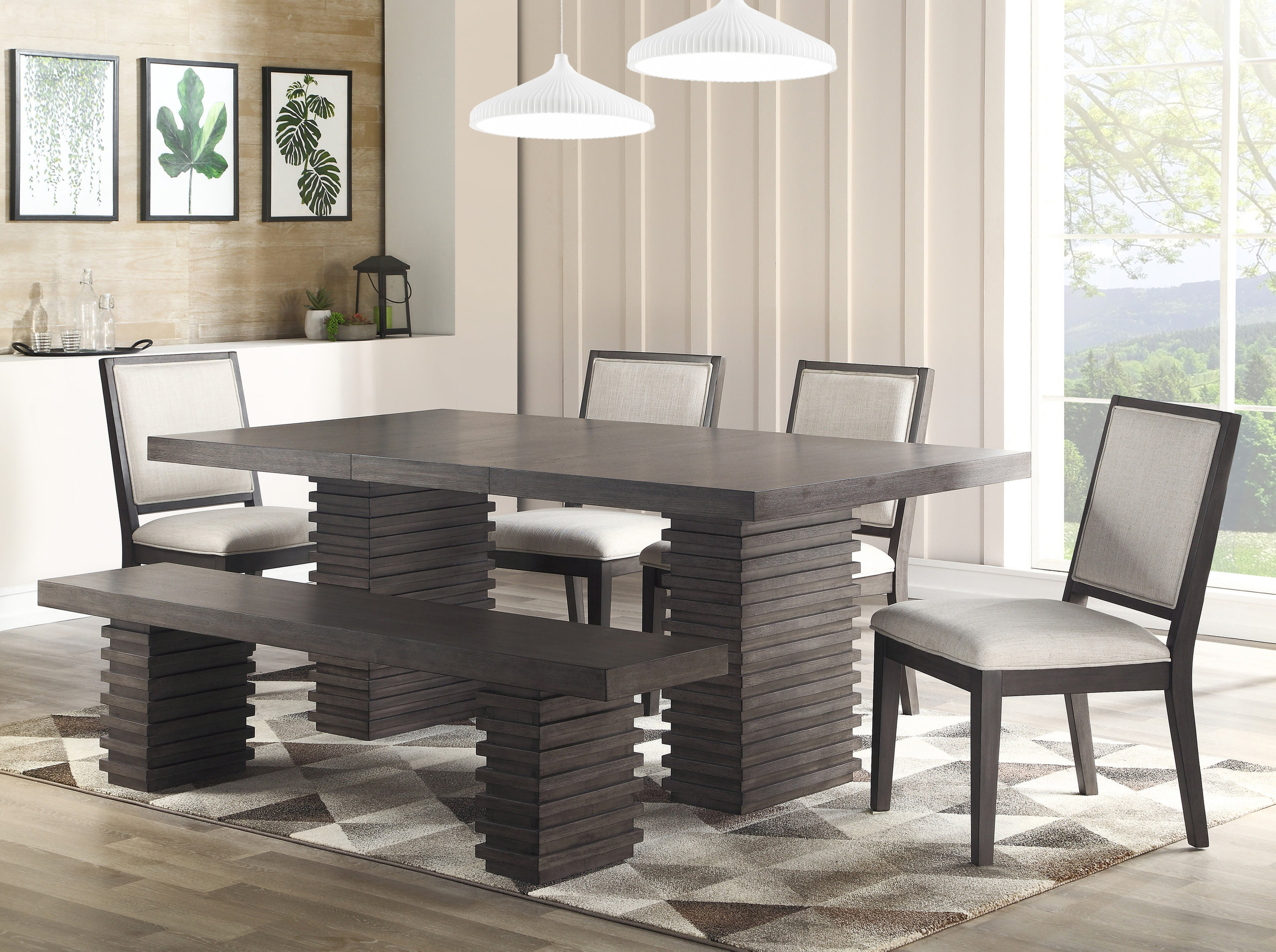 Mila Dining Table - Transitional - Dining Tables - by HedgeApple | Houzz