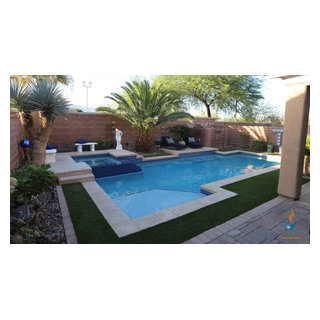20 Pool Designs Under 600 sq ft - Pool - Las Vegas - by Paragon Pools ...