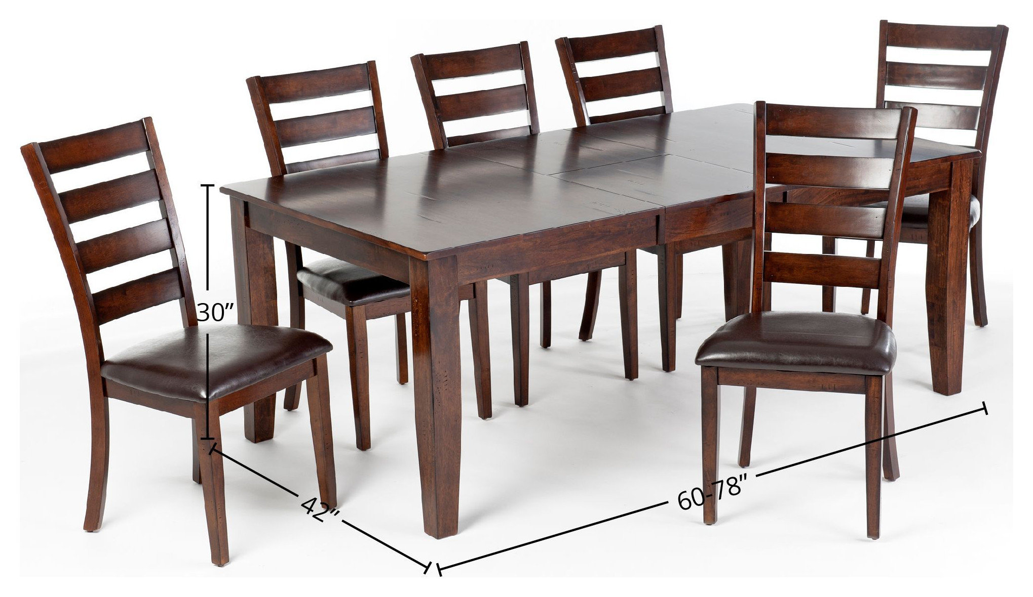 Kona 78" Butterfly Dining Table, Raisin - Transitional - Dining Tables ...