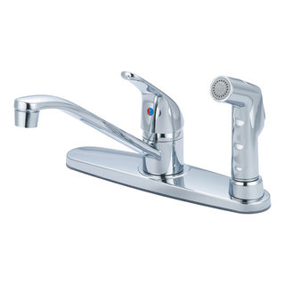 Elite Single Handle Kitchen Faucet, Polished Chrome - Contemporary ...
