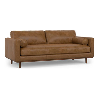 Morrison 89-inch Sofa, Genuine Leather - Midcentury - Sofas - by Dot ...