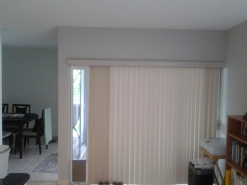 what do I do with these tacky headers on vertical blinds?