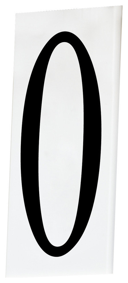 White, Address House Number, 0 - Contemporary - House Numbers - by ...