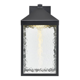 LED Light 9 in. Powder Coated Black Outdoor - Transitional - Outdoor ...
