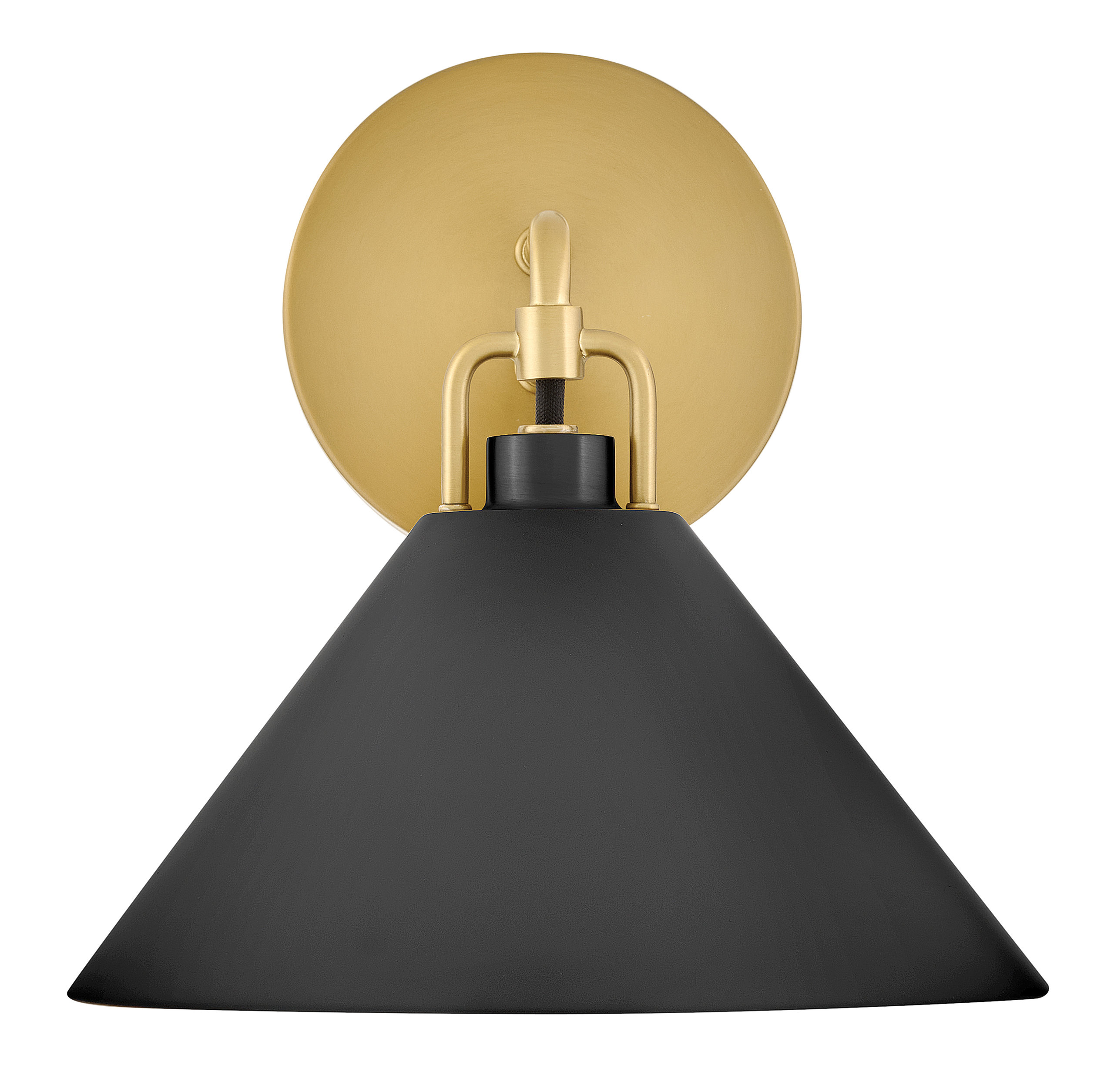 Lark Milo Small Single Light Sconce, Lacquered Brass, 9.0" - Transitional - Wall Sconces - by ...