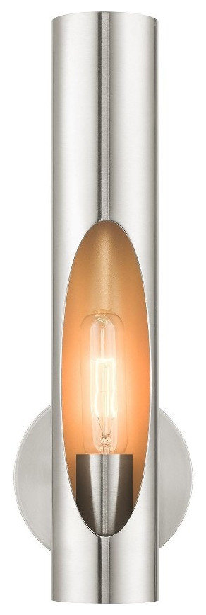 1 Light ADA Wall Sconce in Contemporary Style - 5.13 Inches wide by 16 ...