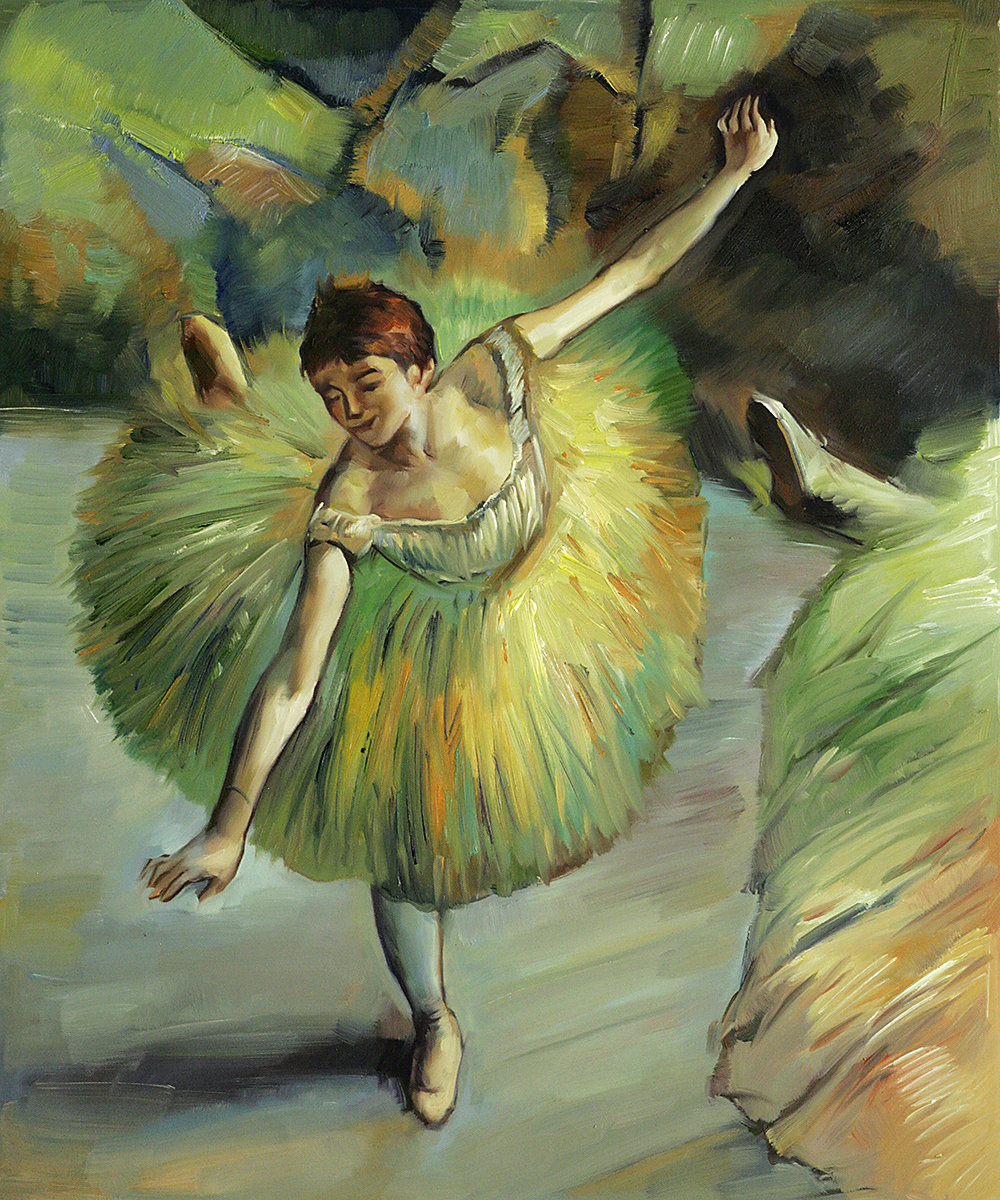Dancer Tilting, 20X24 - Traditional - Paintings - by overstockArt | Houzz