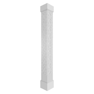 Craftsman Classic Square Non-Tapered Atlas Fretwork Column, 8"Wx8'H, 10 ...