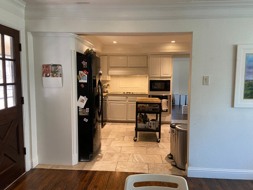 What is the best kitchen/dining layout with these three awkward rooms?