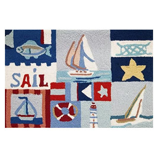 JellyBean Accent Rug Sailing Day - Beach Style - Area Rugs - by Home ...
