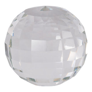 Crystal 5" Orb, Clear - Contemporary - Decorative Objects And Figurines ...