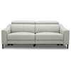 Ash Modern Gray Leather Sofa - Midcentury - Sofas - by Rustic Home ...