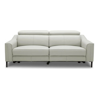 Ash Modern Gray Leather Sofa - Midcentury - Sofas - by Rustic Home ...