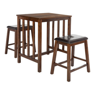 Phillip 3 Piece Pub Set Chestnut / Black - Craftsman - Indoor Pub And ...