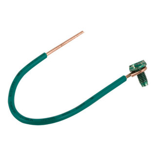RACO 8983-1 Pigtail and Grounding Screw #12, 6", Green, 10-Pack, 6 ...