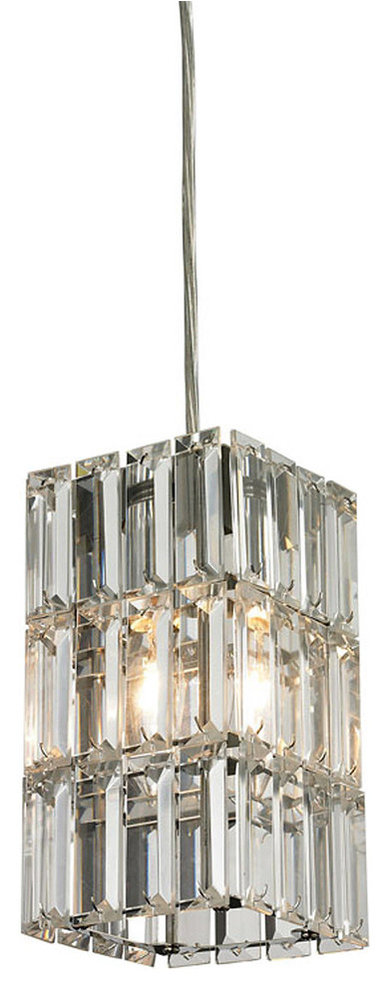 Cynthia 1-Light Mini Pendant, Polished Chrome, 4" - Contemporary ...