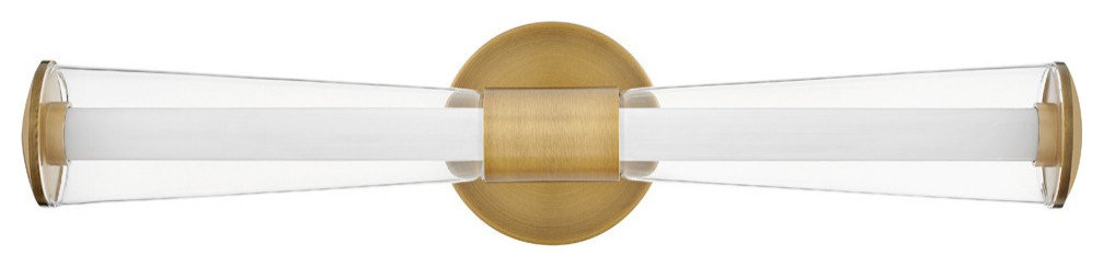 Elin LED Vanity, Lacquered Brass - Transitional - Bathroom Vanity Lighting - by Lampclick | Houzz