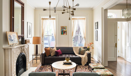 Our front door opens right into a small living room.