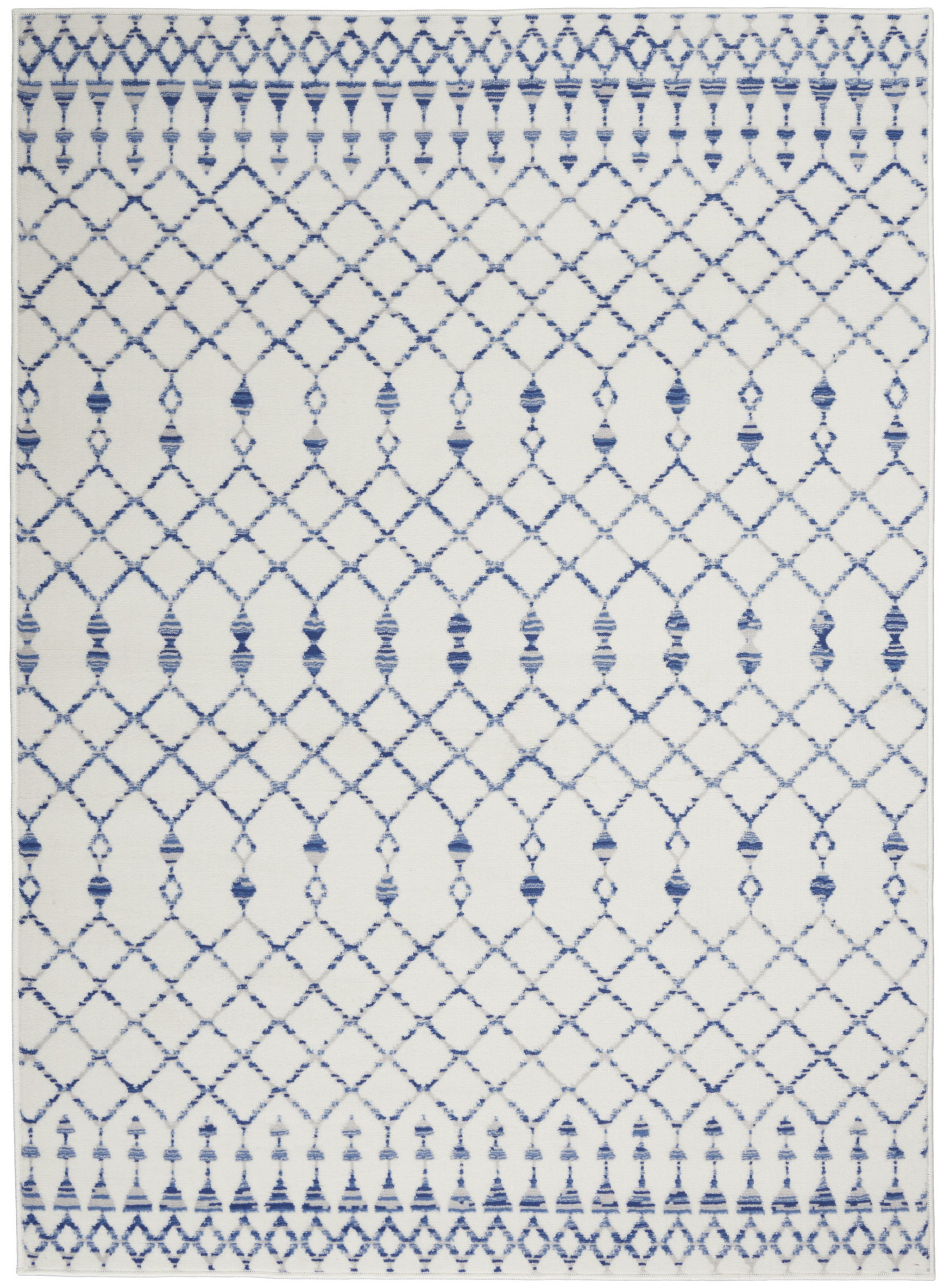 6' X 9' Ivory Geometric Berber Area Rug - Scandinavian - Area Rugs - by ...