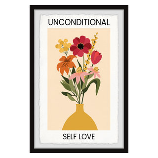 "Unconditional Self Love" Framed Painting Print, 30x45 - Contemporary ...