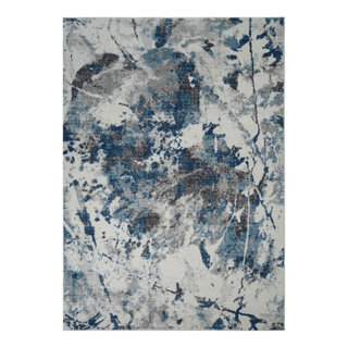 Clifton Abstract Power-Loom Area Rug, 6.7x9 - Contemporary - Area Rugs ...