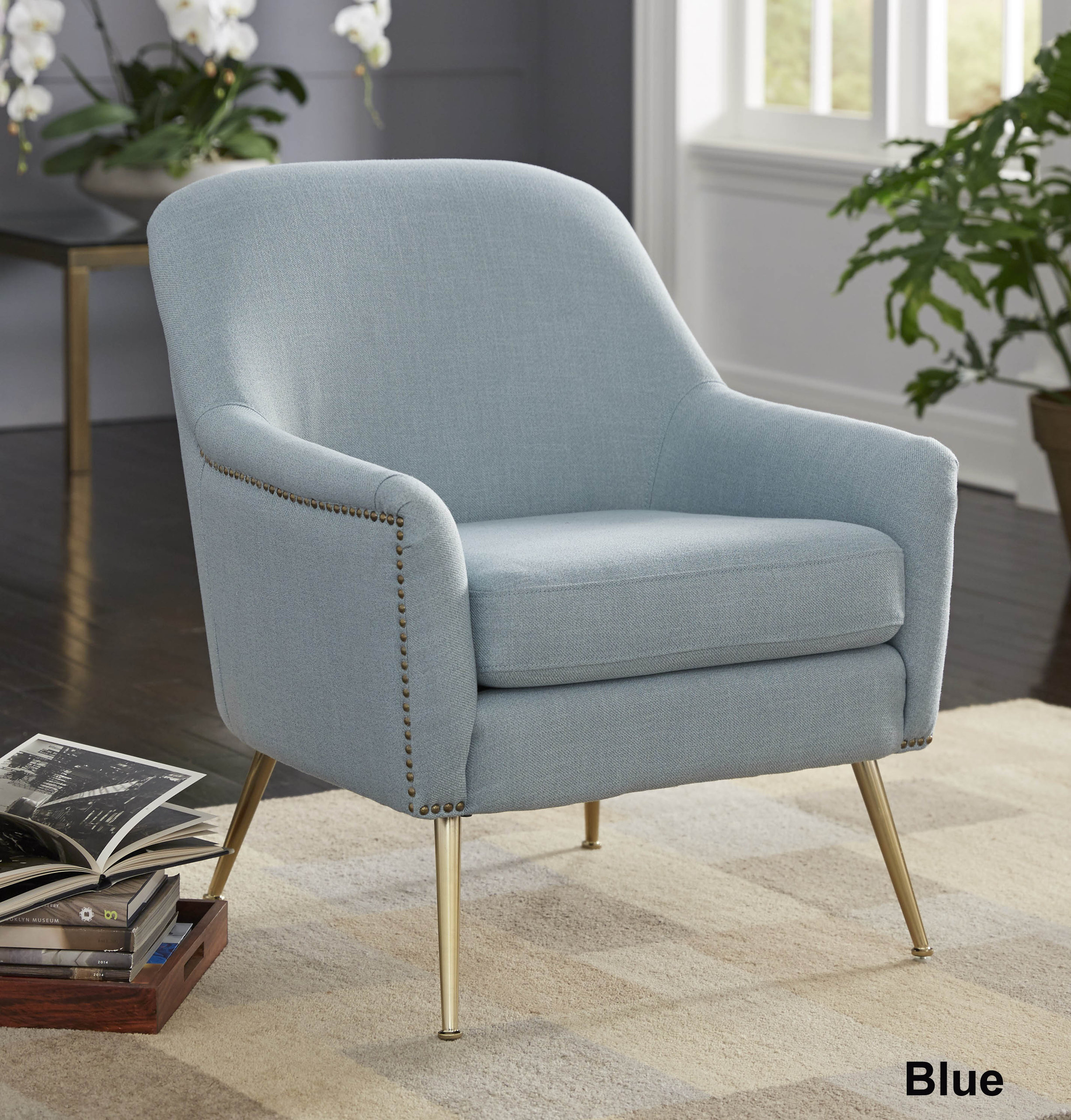 Lifestorey Vita Chair, Blue - Midcentury - Armchairs And Accent Chairs ...