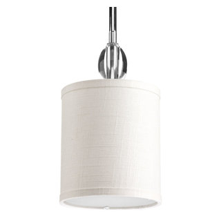 Status 1-Light Mini Pendant Polished Chrome White Glass - Transitional ...