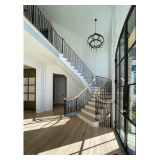 95_Remarkable and elegant floating elliptical staircase, McLean, VA ...