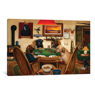 "Duck Hunters" by Leo Stans, Canvas Print, 40x26x1.5" - Eclectic ...