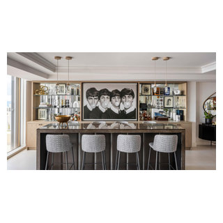 Key Biscayne - Contemporary - Home Bar - Miami - by WECSELMAN DESIGN ...