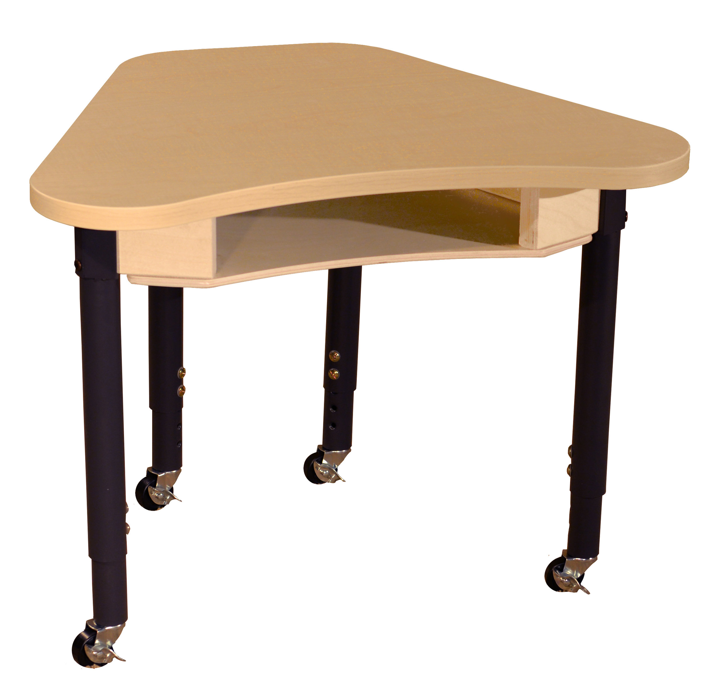 Mobile Synergy 24"x30" Laminate Deep Desk, Adjustable Legs, 14"-19", 20 ...