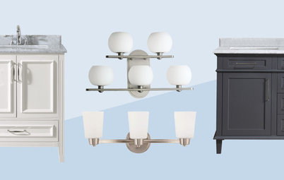 Off center vanity lights