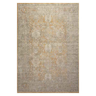Roe-01 Gold, Sand 7'9"x7'9" Round Rug - Contemporary - Area Rugs - by ...